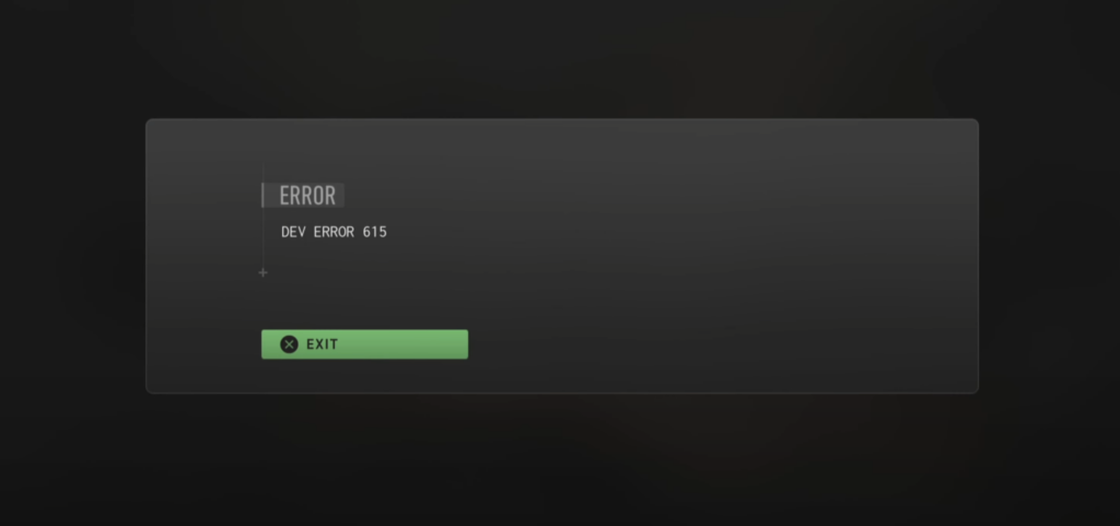 Dev Error 615 in Call of Duty Modern Warfare 2: How to Fix - Valibyte