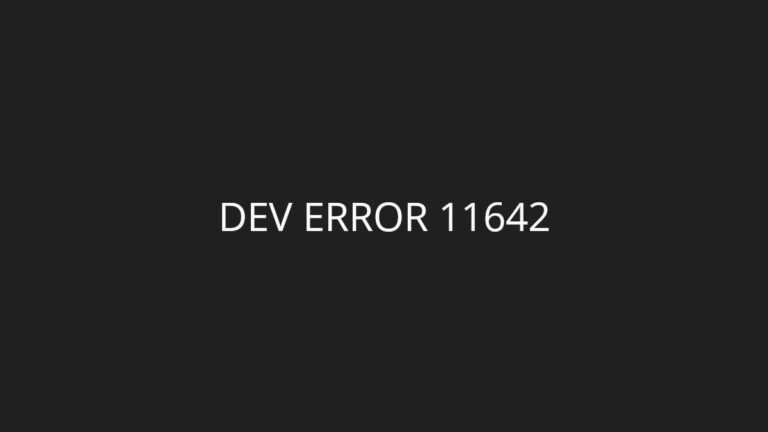 Dev Error 11642 in Modern Warfare 2: How to Fix? - Valibyte